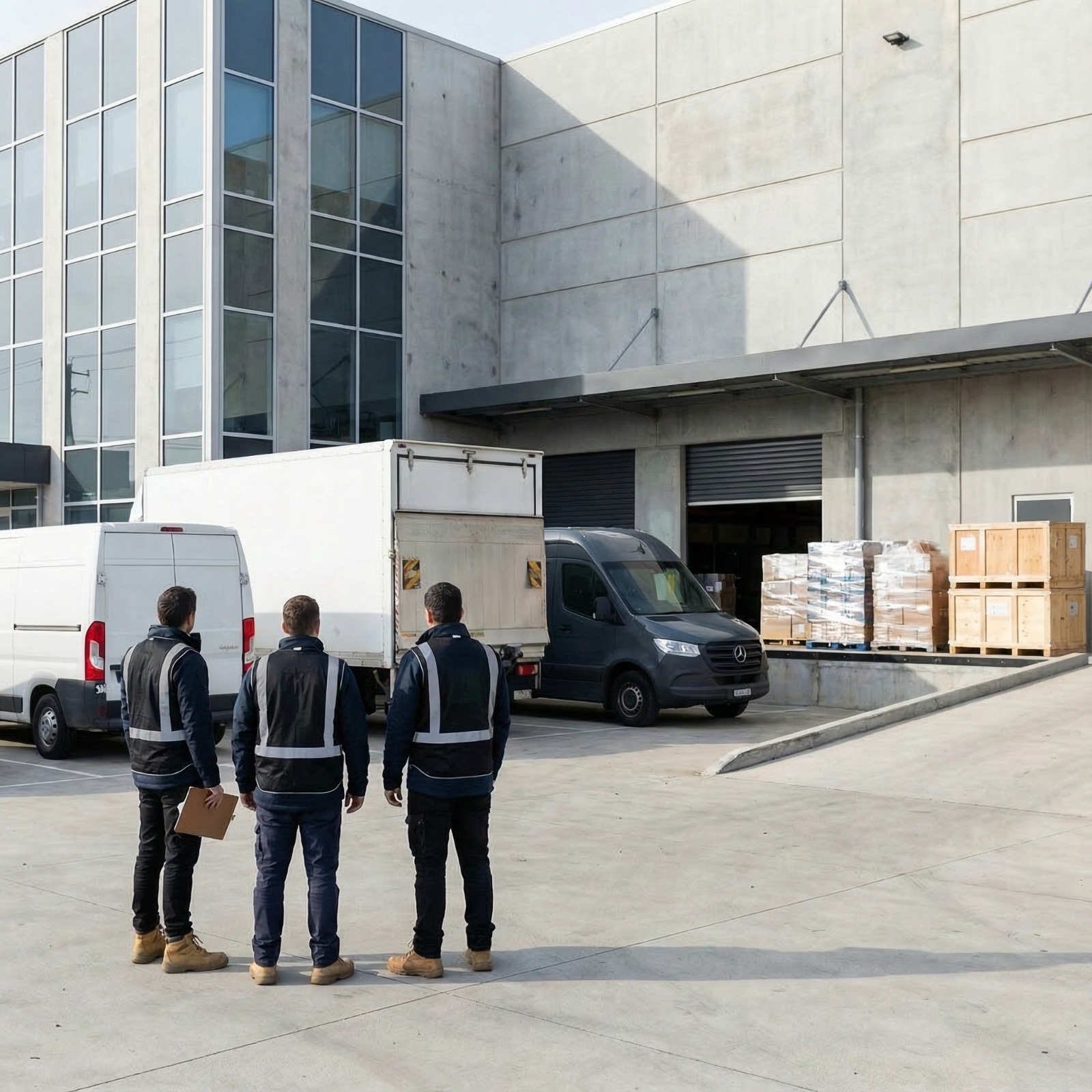 Focus Express delivery vehicles and professional drivers providing ...